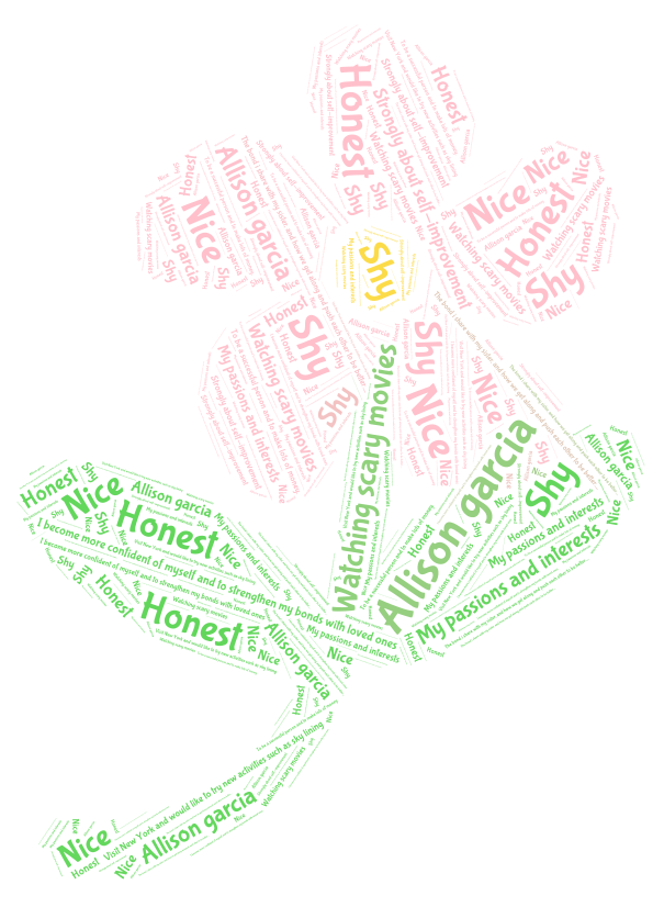 Allison's flower – WordArt.com