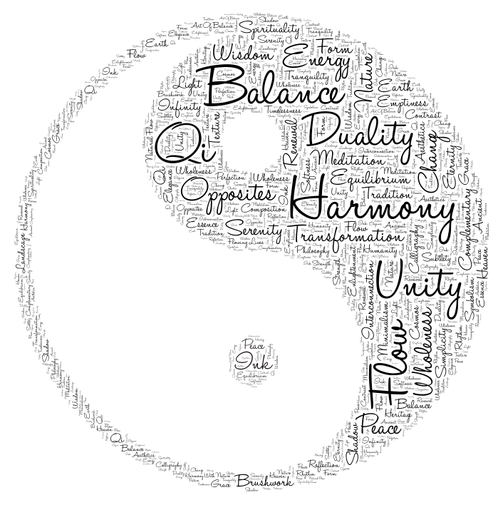 Yin-Yang Chinese Art Movement Word List – WordArt.com