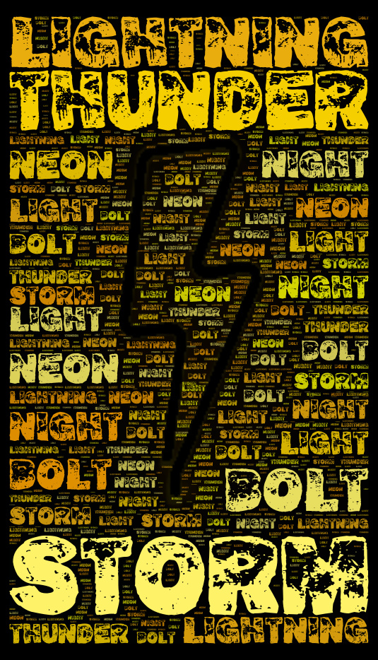 ⚡ 🗲 -lightning- 🗲 ⚡⭑⭑ – WordArt.com