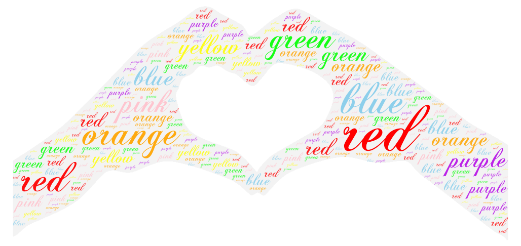 Rainbow heart – WordArt.com