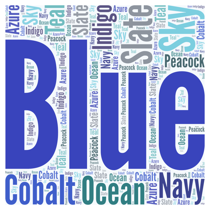 Blue – WordArt.com