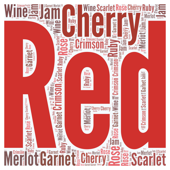 Red – WordArt.com