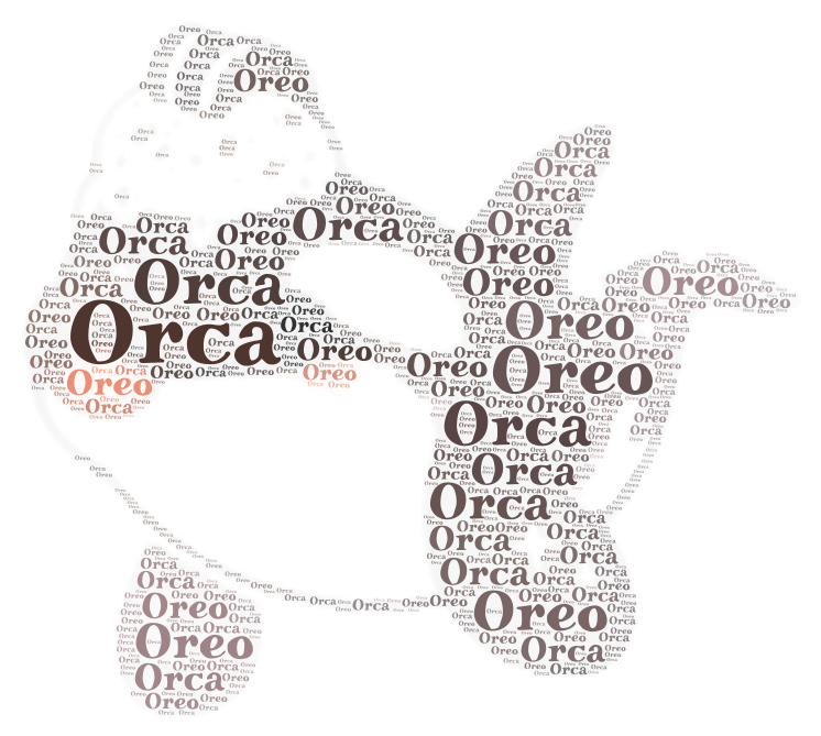 The original Oreo Orca – WordArt.com