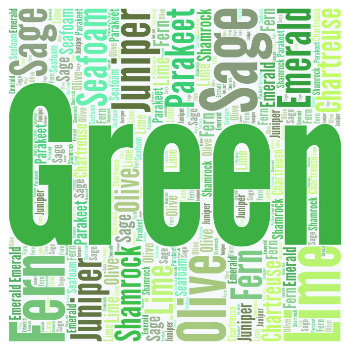Green – WordArt.com