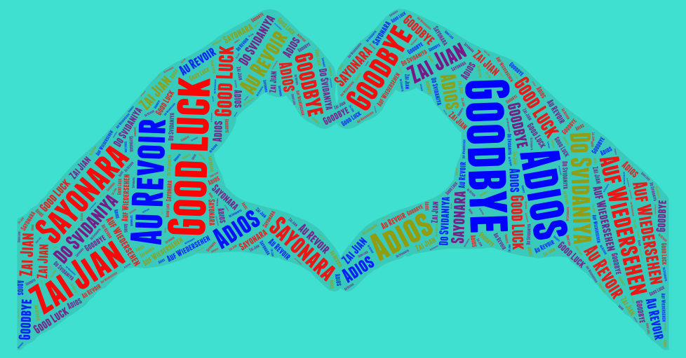 Goodbye and Good Luck Collage – WordArt.com
