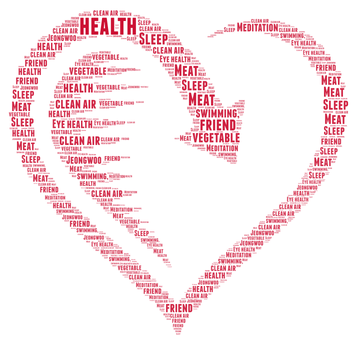 Health Jeongwoo – WordArt.com
