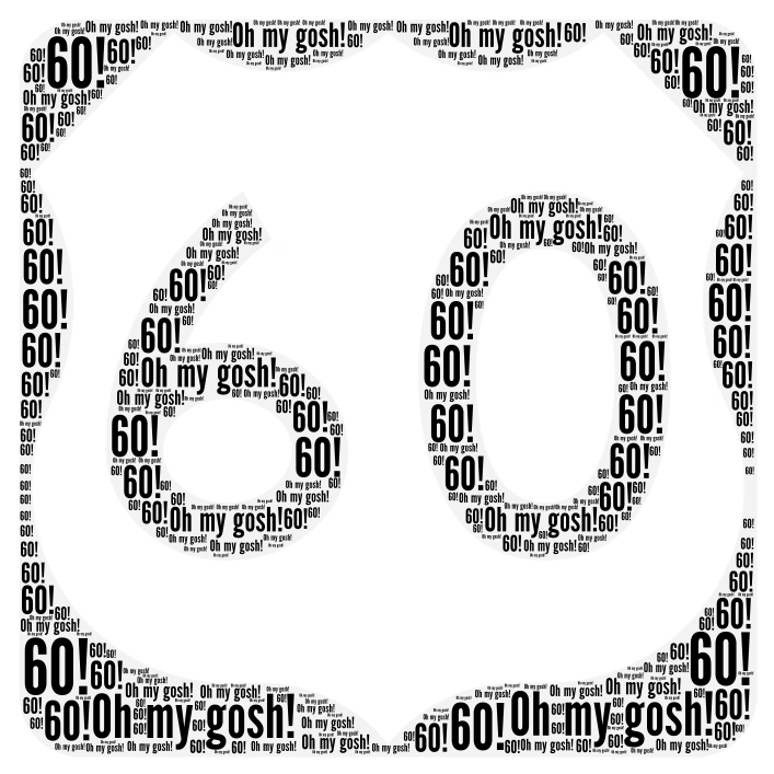 Number 60! – WordArt.com