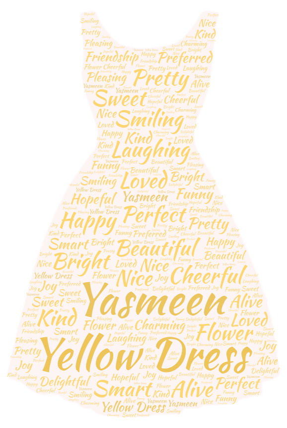 Yellow Dress – WordArt.com