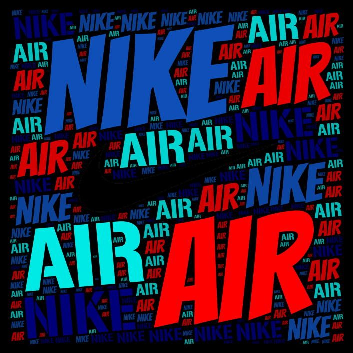 NIKE AIR – WordArt.com