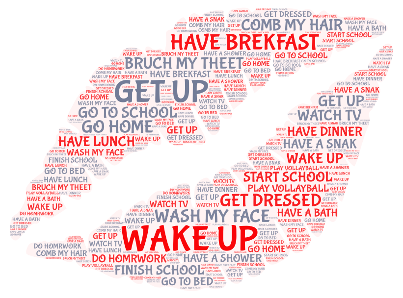 DAILY ROUTINE – WordArt.com