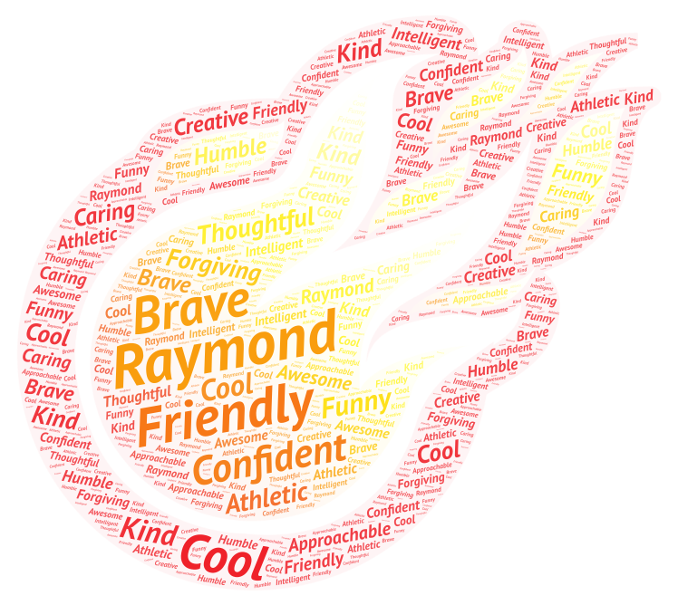 Raymond's work. – WordArt.com