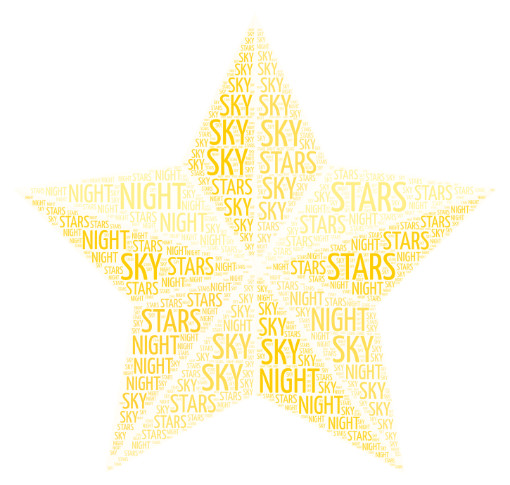 Night stars ⭐️ – WordArt.com