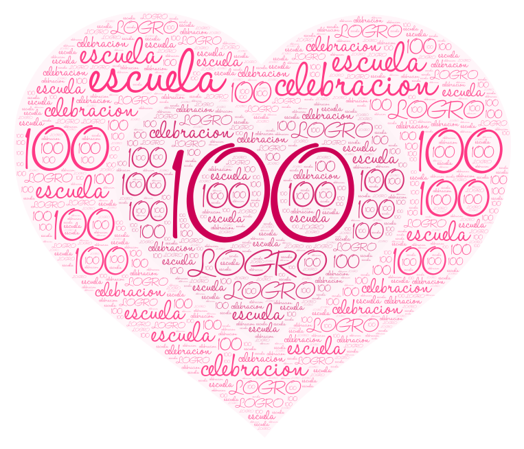 CARTEL 100 DIAS ESCUELA – WordArt.com
