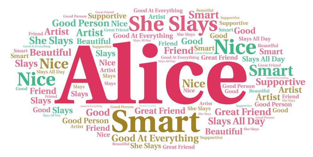 Alice – WordArt.com