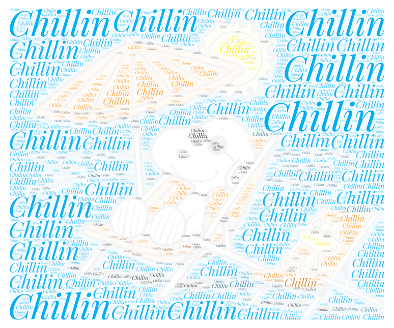Chillin in the sun – WordArt.com