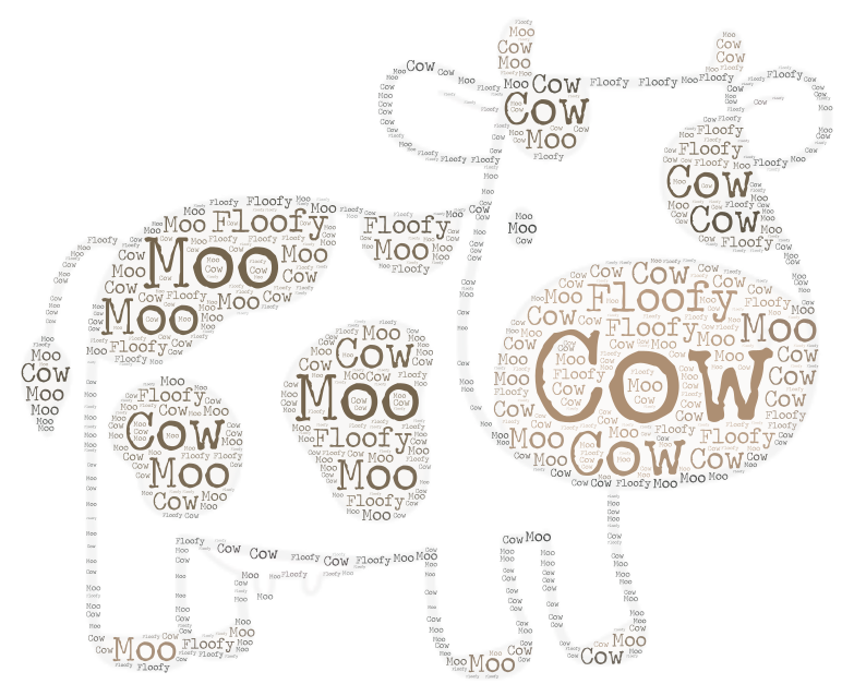 Floofy Cow – WordArt.com