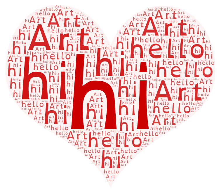 HI HELLO ART – WordArt.com