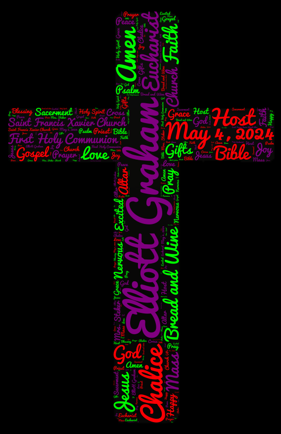 First Holy Communion – WordArt.com