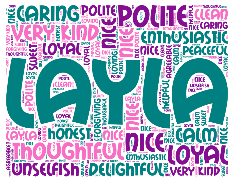 layla 2 – WordArt.com